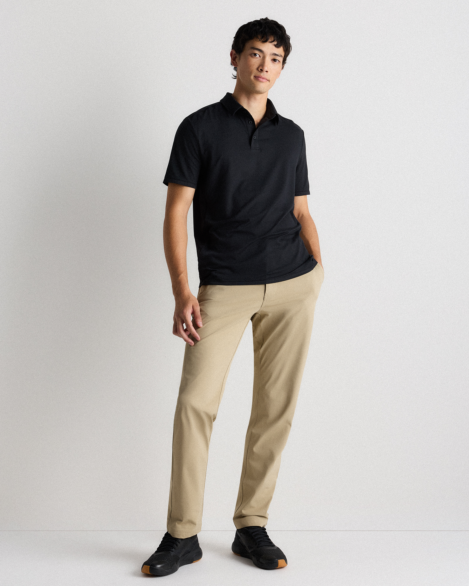 QUINCE men's super soft performance polo shirt